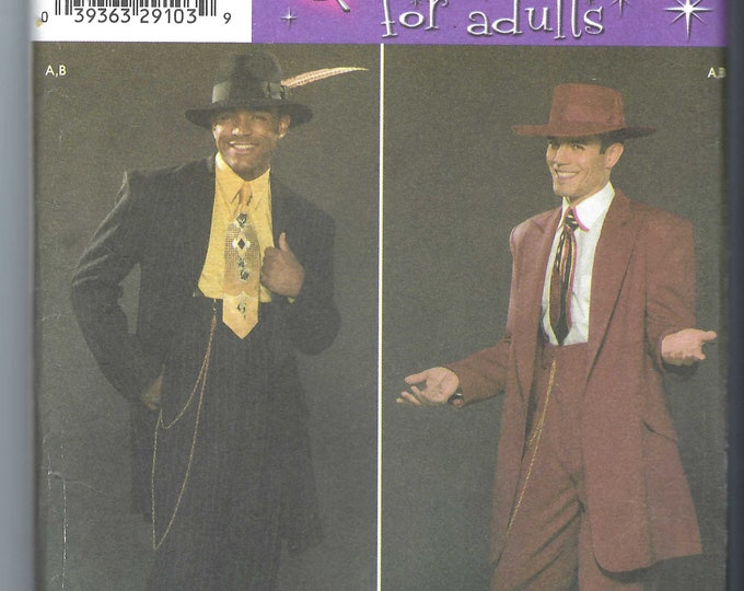 Uncut Simplicity Sewing Pattern 4585 Men’s Zoot Suit Costume Swing ...