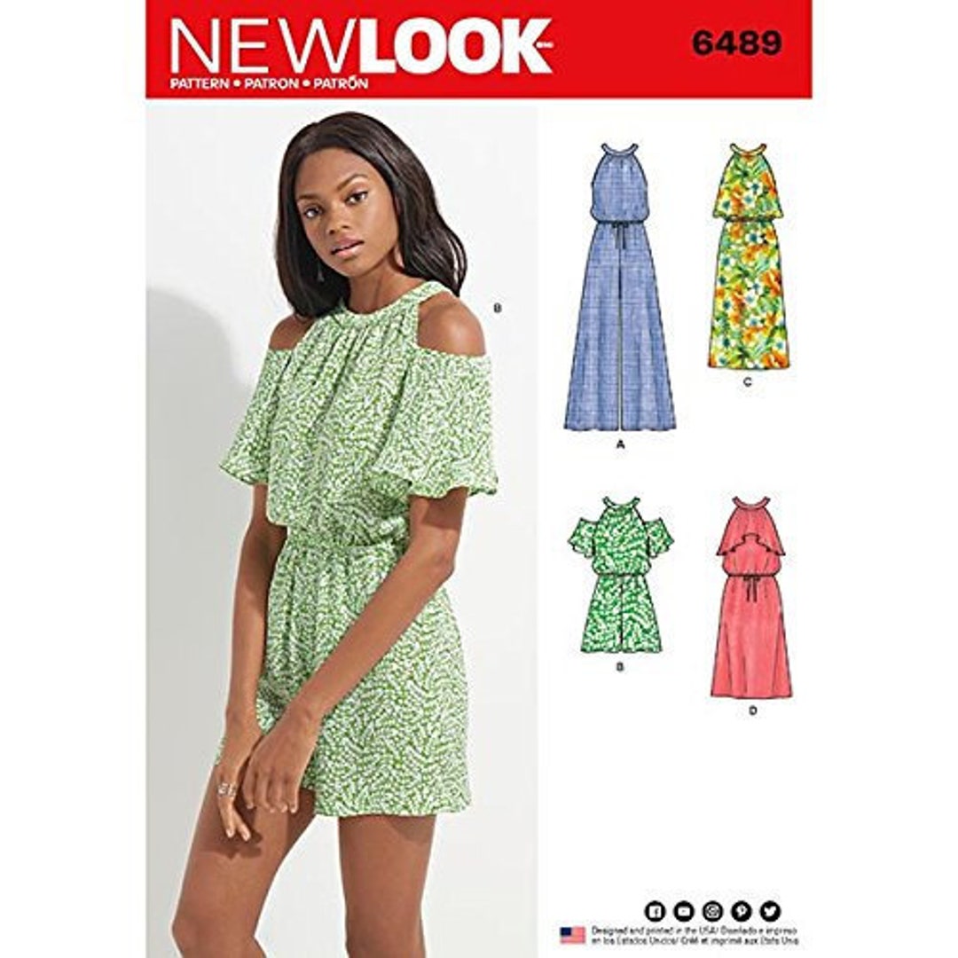 Uncut New Look 558 6489 - Misses' Jumpsuit, Romper and Dress Sewing ...
