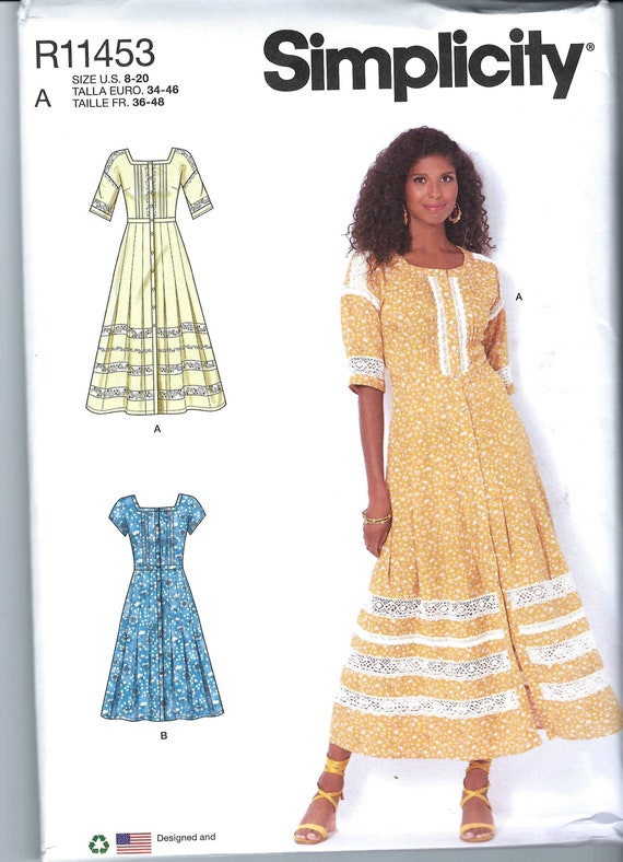 Uncut Simplicity Sewing Pattern 11453 9542 Womens Button Down - Etsy