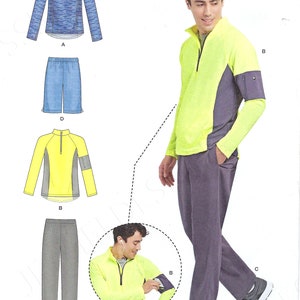 Uncut Simplicity Sewing Pattern 8705 Men's Pants or Shorts and Knit Top ...