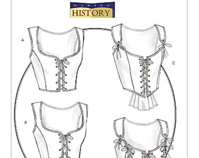 Uncut Butterick Sewing Pattern 4669 Laced Corsets With Peplum ...
