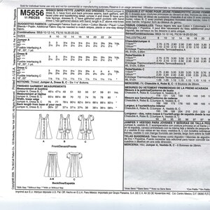 UNCUT Mccalls Sewing Pattern 5656 Misses Dress With Large Front Pockets ...