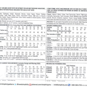 Uncut Simplicity Sewing Pattern 1421 Blazer Jacket Coat, Summer Fashion ...