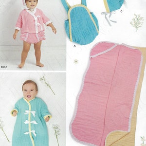 Uncut Simplicity Sewing Pattern 8569 Baby Separates Blanket Infants ...