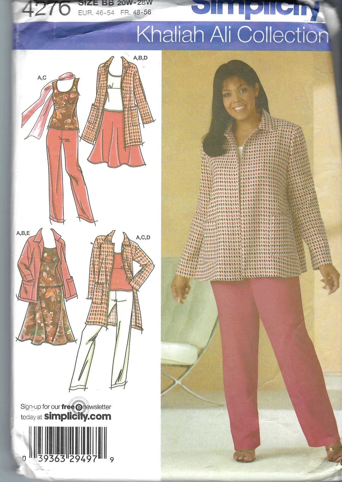 Uncut Simplicity Sewing Pattern 4276 Khaliah Ali Collection - Etsy