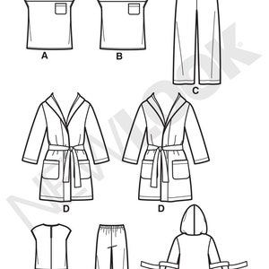 Uncut New Look Sewing Pattern New Look 6234 Boy/girl Toddler Pajama Top ...
