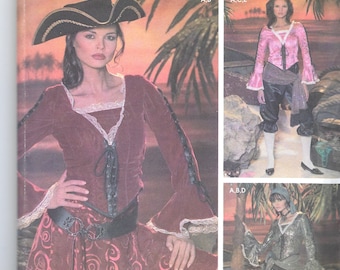 Uncut Simplicity Sewing Pattern 7756 Misses Reenactment Costume ...