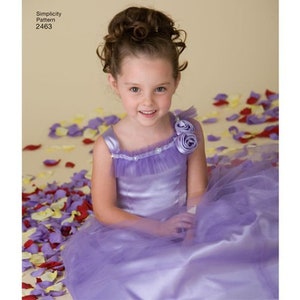 Uncut Simplicity 2463 Child's Special Occasion Dress, Flower Girl ...
