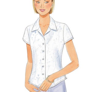 Uncut Sewing Pattern for Womens Classic Button Down Shirts, Butterick ...