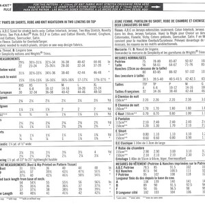 UNCUT Simplicity Sewing Pattern 3696 Misses Pajama Coordinates Pants ...