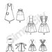 Uncut Simplicity Sewing Pattern 10159 1221 Misses' Vintage Apronss One ...