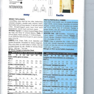 Uncut Vintage Butterick Sewing Pattern 4730 Uncut Asymmetrical Jacket ...