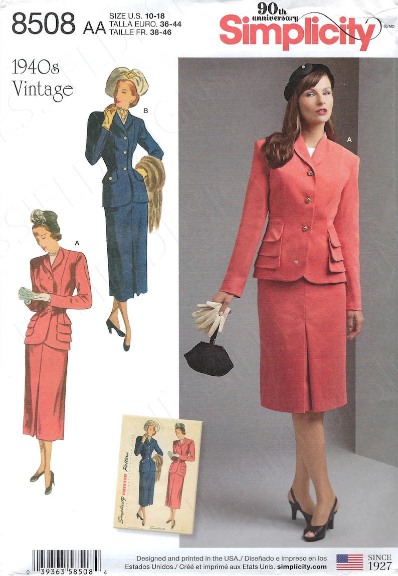 Uncut Simplicity Sewing Pattern 0824 10146 8508 Misses' Women's Vintage ...