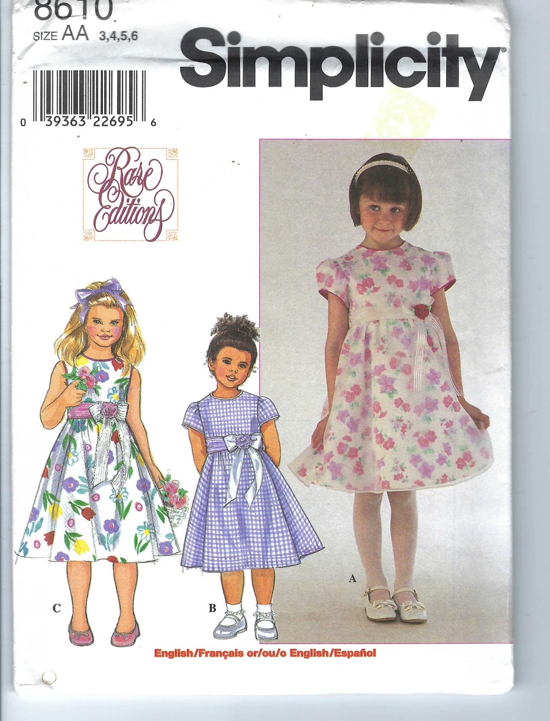 Uncut Vintage Simplicity Sewing Pattern 8610 Sewing Patterns. Uncut ...