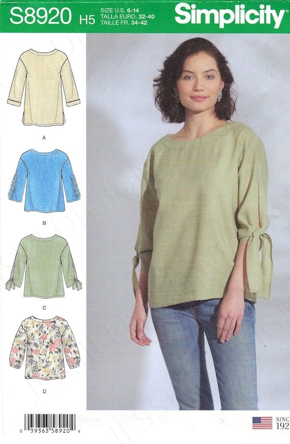 Uncut Simplicity Sewing Pattern 10182 8920 S8920 Misses' - Etsy