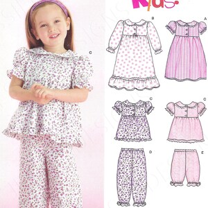 Uncut New Look Sewing Pattern 6638 Newlook Size A 1/2 4 Toddler Girls ...