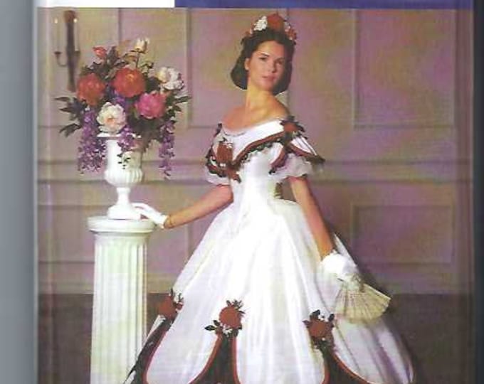 Uncut Simplicity Sewing Pattern 5724 Fashion Historian Ball Gown ...