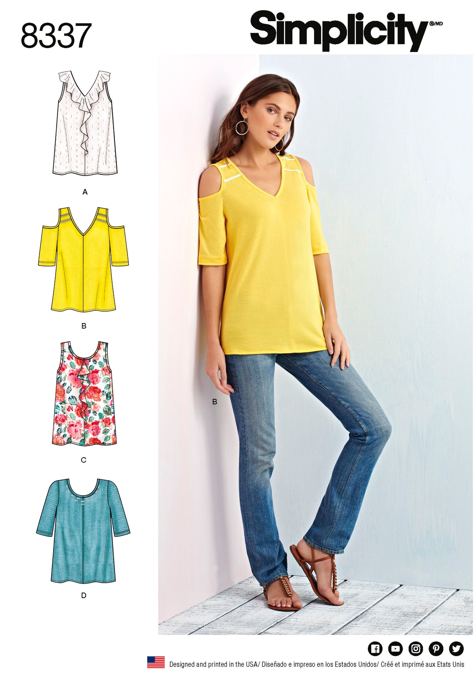 Uncut Sewing Pattern Tunic Top Pattern Stretch Knit Tops - Etsy