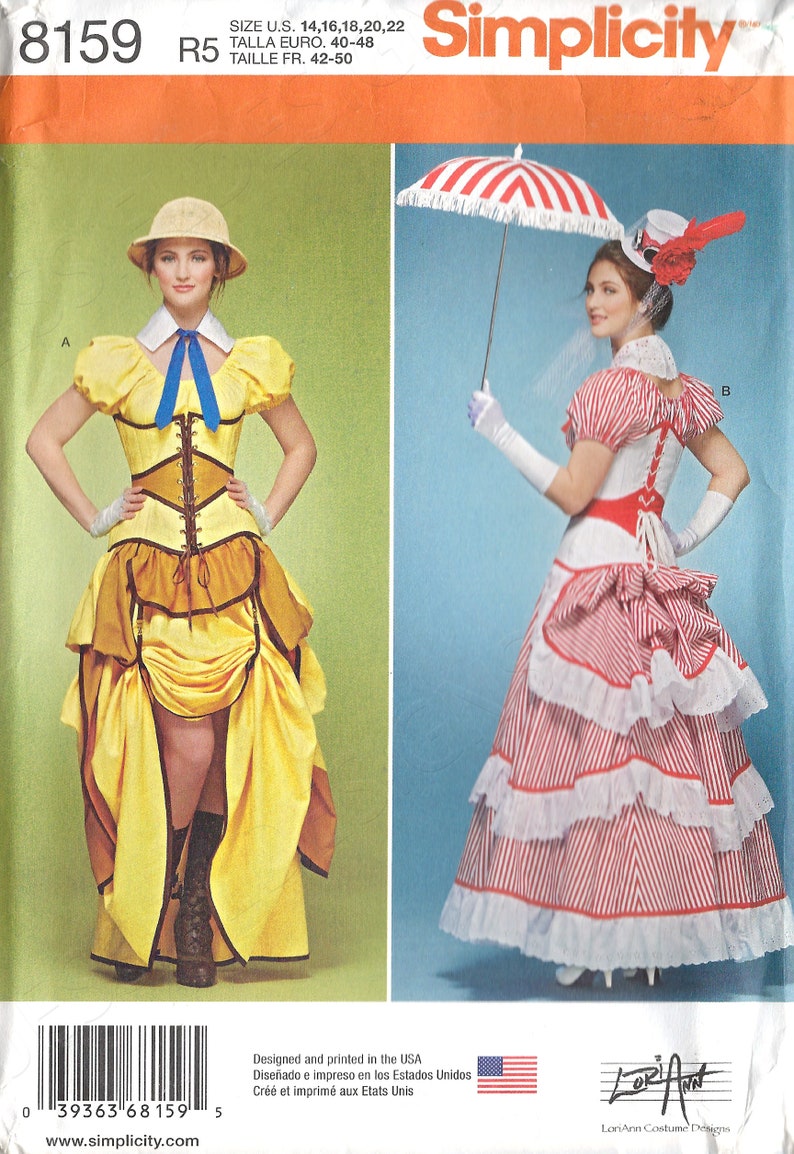 UNCUT simplicity sewing pattern 8159 Women's Cosplay Dress | Etsy