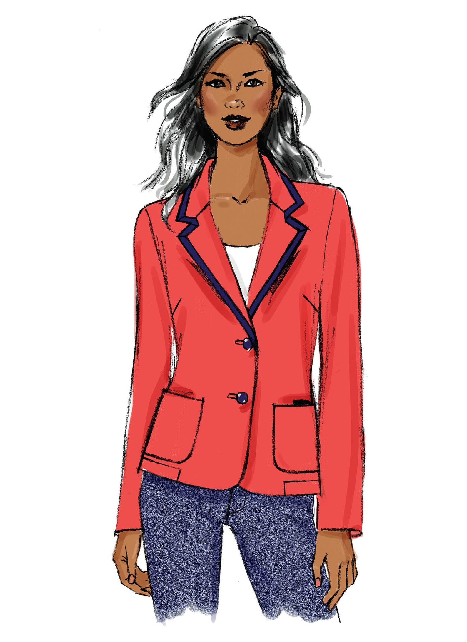 Uncut Butterick Sewing Pattern B5926 5926 Misses'/misses' Petite Jacket ...