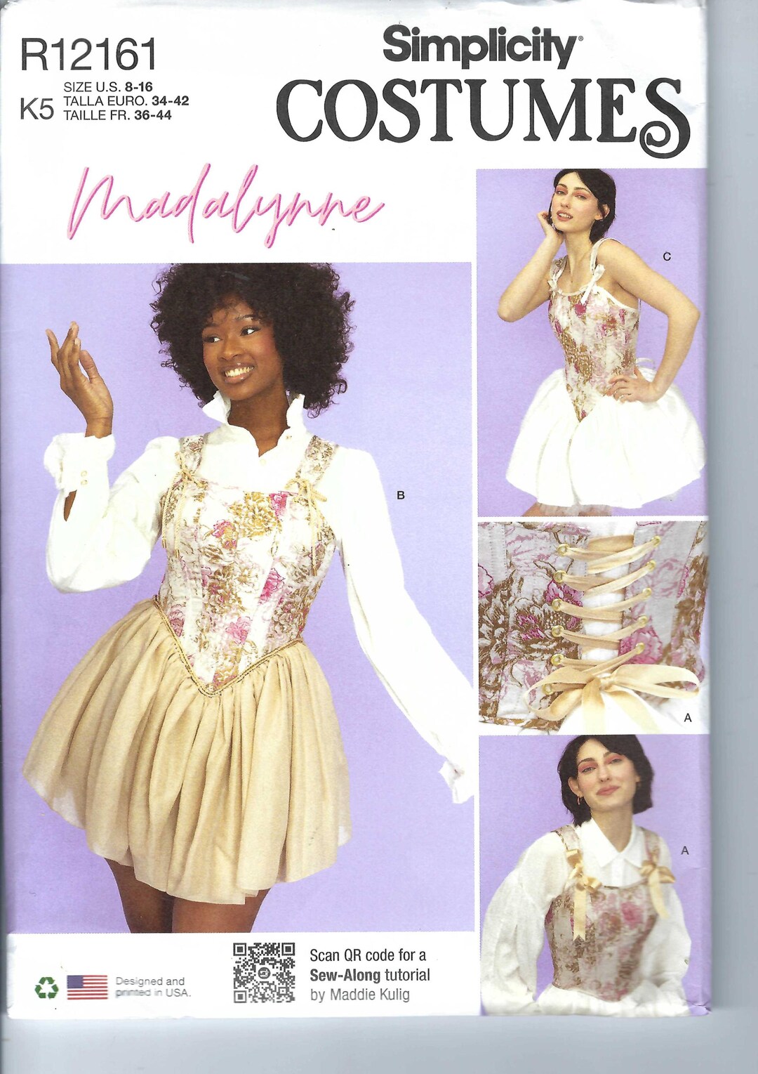 Uncut Simplicity Sewing Pattern 12161 9974 Misses' Corsets Size 8-16 18 ...