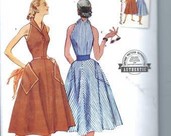 Uncut Simplicity Sewing Pattern 10595 9134 Misses' Released Pleat Dress ...