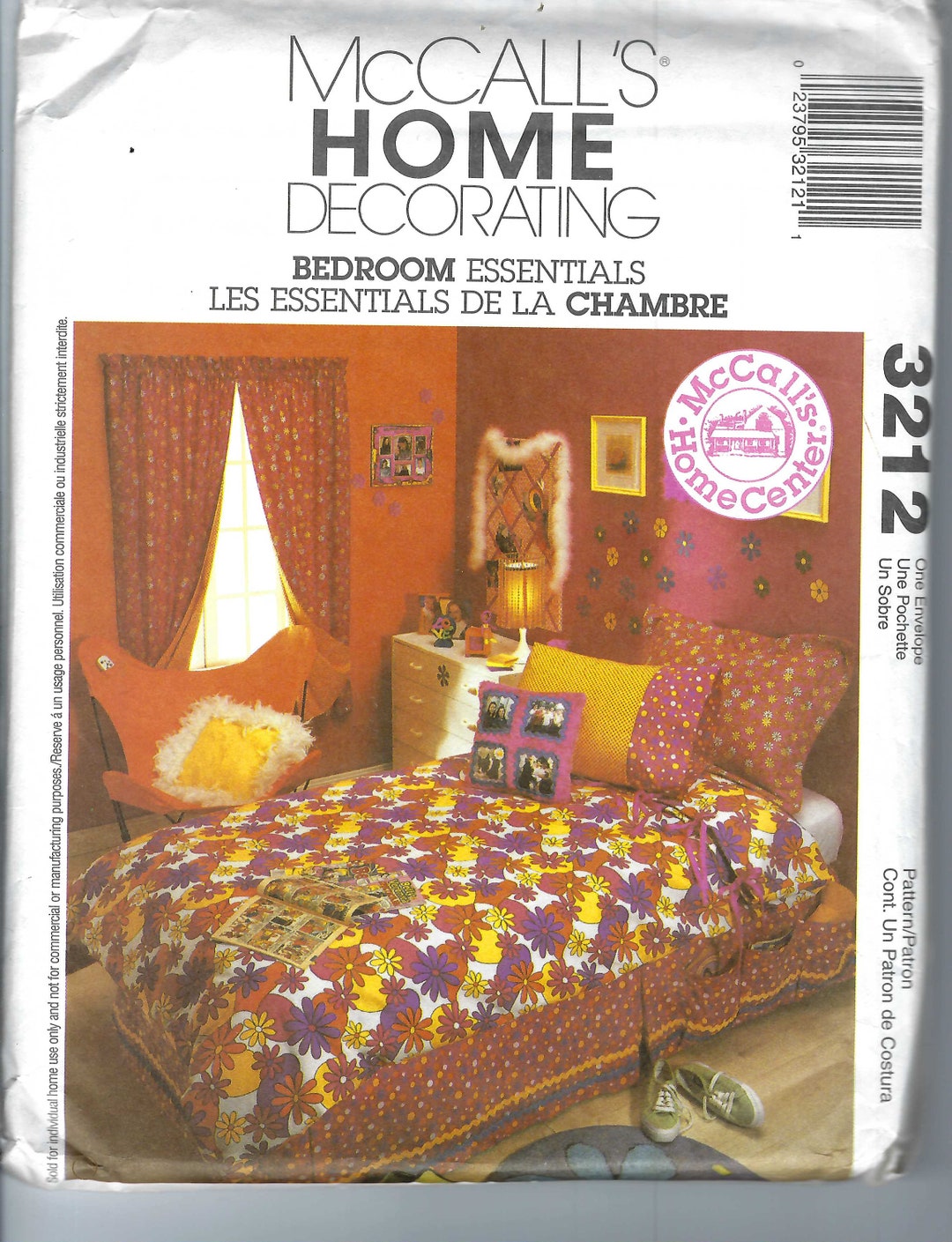 Uncut Mccall's Sewing Pattern Home Decorating Pattern - Bedroom ...