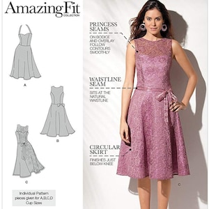 Uncut Women's Dress Sewing Pattern UNCUT Simplicity 1606 Miss Size 4-6 ...