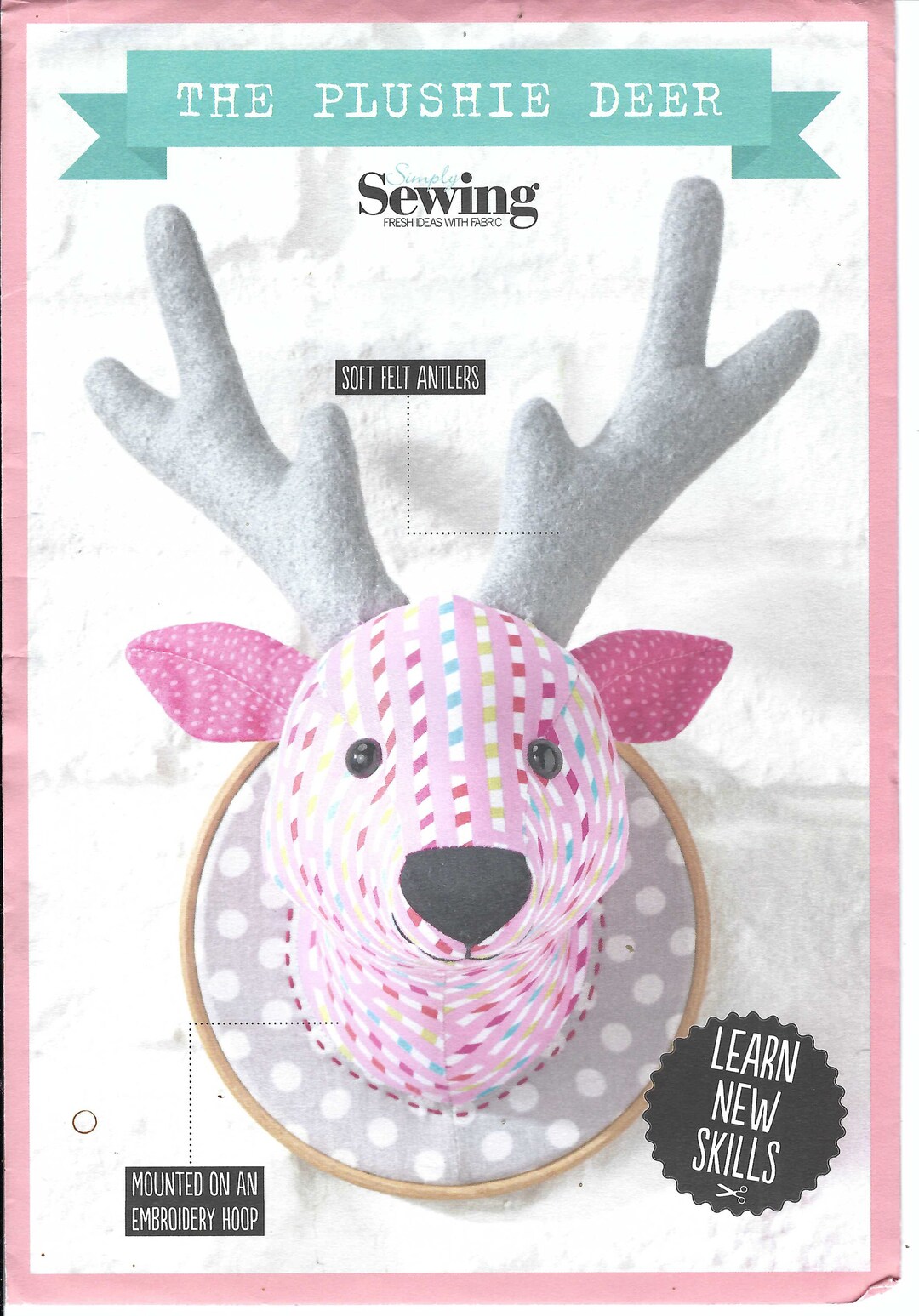 Uncut Sewing Pattern the Plushie Deer Simply FF - Etsy