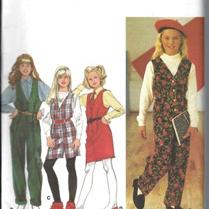 Uncut Vintage Simplicity Sewing Pattern 8631 Girls Jumpsuit in Two ...