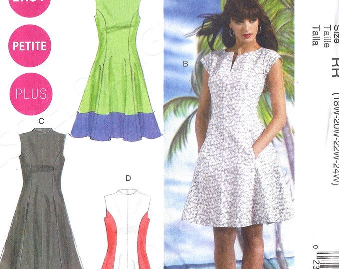 Uncut Mccall's Sewing Pattern 6741 Woman Dress - Etsy