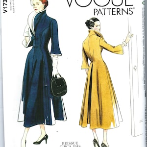 Uncut Vogue Sewing Pattern Womens Dress, Vintage Style Dress, Fit and ...