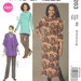 Uncut Butterick Sewing Pattern B6451 6451 Misses' Gathered, Blouson ...