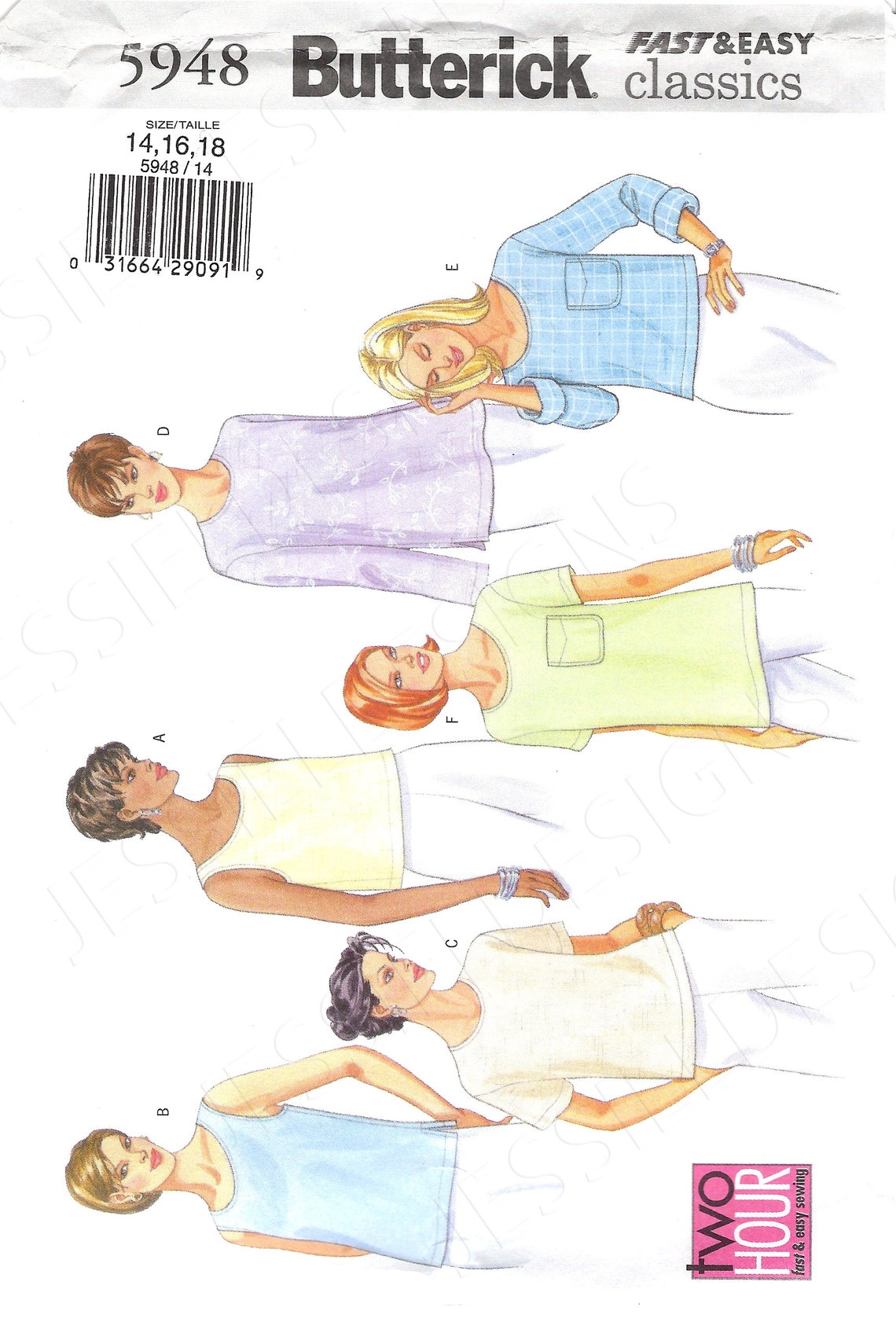 Uncut Butterick Sewing Pattern 5948 Pattern Misses Loose - Etsy