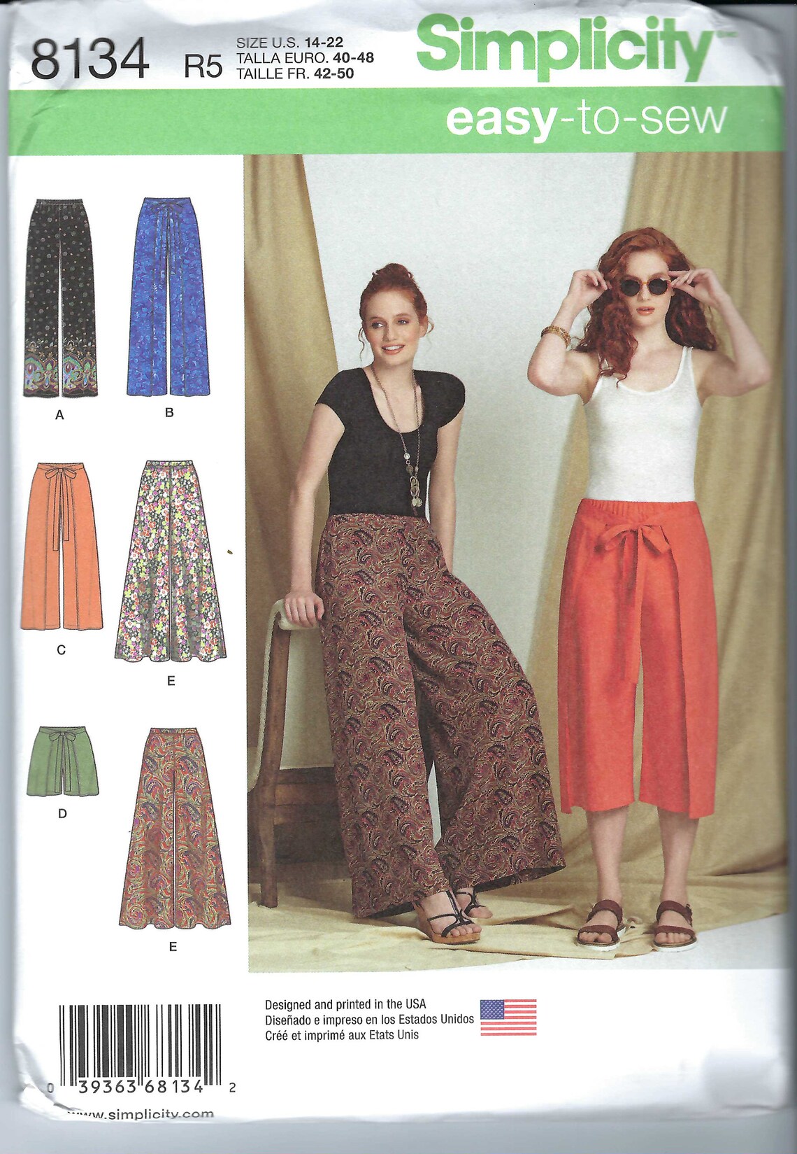 Uncut Simplicity 8134 Sewing Pattern Great Summer Wrap Front - Etsy