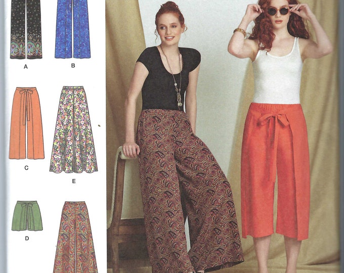 Uncut Simplicity 8134 Sewing Pattern, Great Summer Wrap Front Pants ...