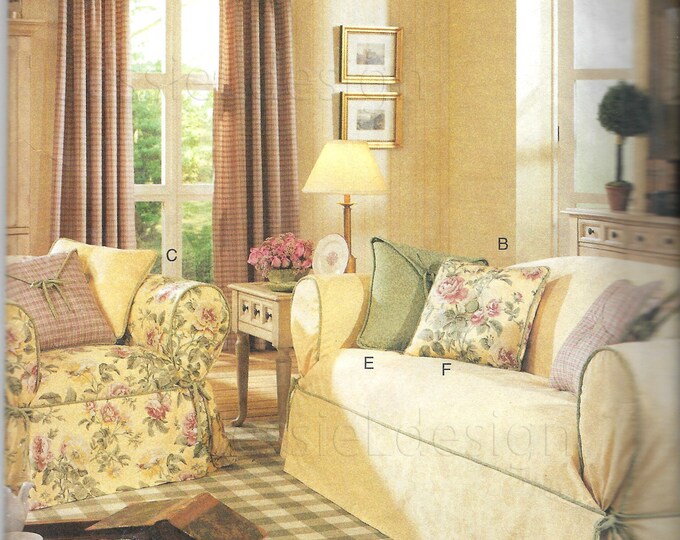 Uncut Butterick Sewing Pattern 3877 Slipcover and Pillow | Etsy