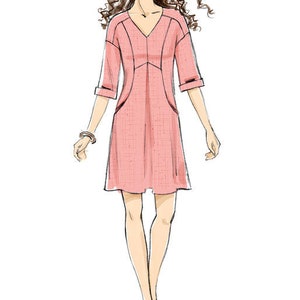 Uncut Butterick Sewing Pattern 6567 Misses' Dress Size A5(6-8-10-12-14 ...