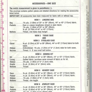 Uncut Vintage Simplicity Sewing Pattern 7735 Accessories Handy Sew-ups ...