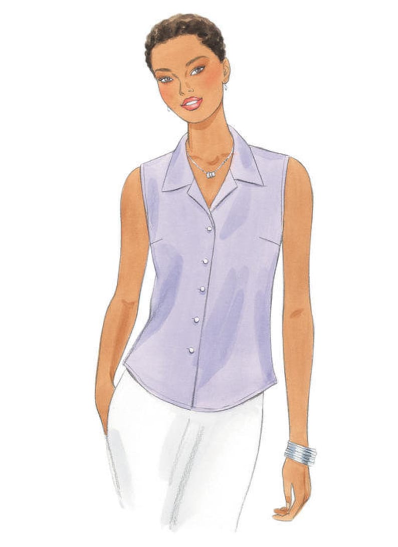 Uncut Sewing Pattern for Womens Classic Button Down Shirts - Etsy