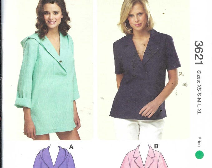Uncut Kwik Sewing Pattern 3621 Pull-over Tops Size XS-XL - Etsy