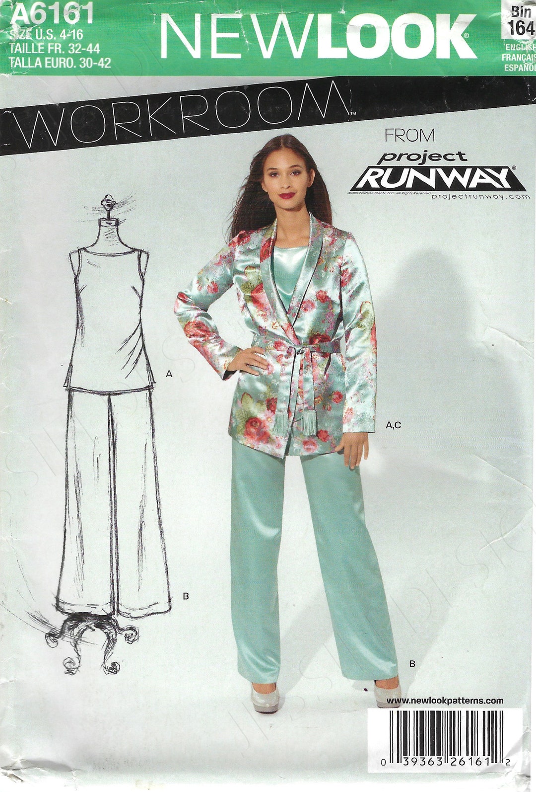 Uncut New Look Pattern 6161 Sewing Pattern Misses' Tunic and Pants Size ...