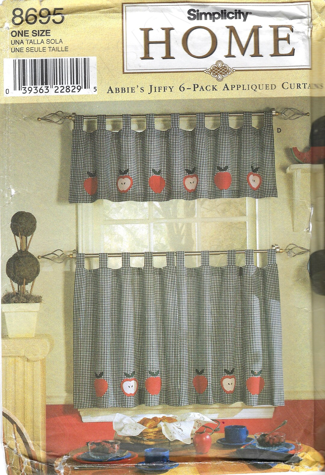 Uncut Simplicity Sewing Pattern 8695 Abbies Jiffy 6 Pack Appliqed ...