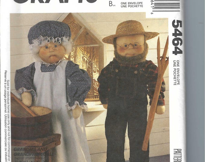 Uncut Mccalls Sewing Pattern 5464 Faye Wine Designed Grandpa and ...
