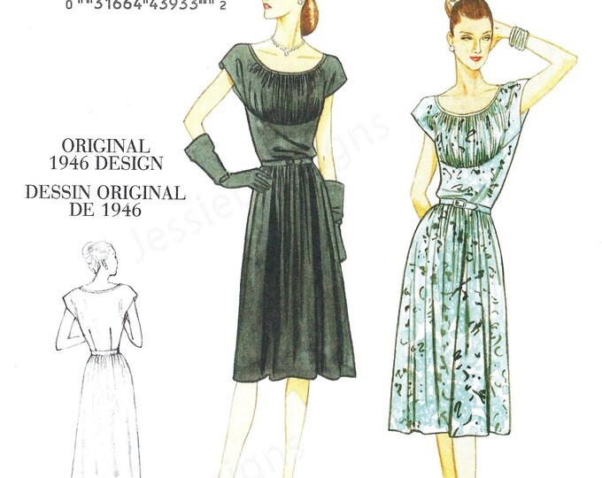 Uncut Vogue Sewing Pattern 8728 Original 1946 Design Sewing Pattern ...