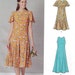 Uncut New Look Sewing Pattern 10531 6652 10531 Misses' Fit and Flared ...