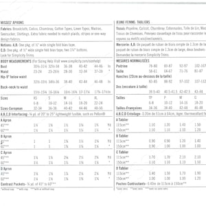 Uncut Simplicity Sewing Pattern 9409 8816 Size XS-XL Apron FF - Etsy