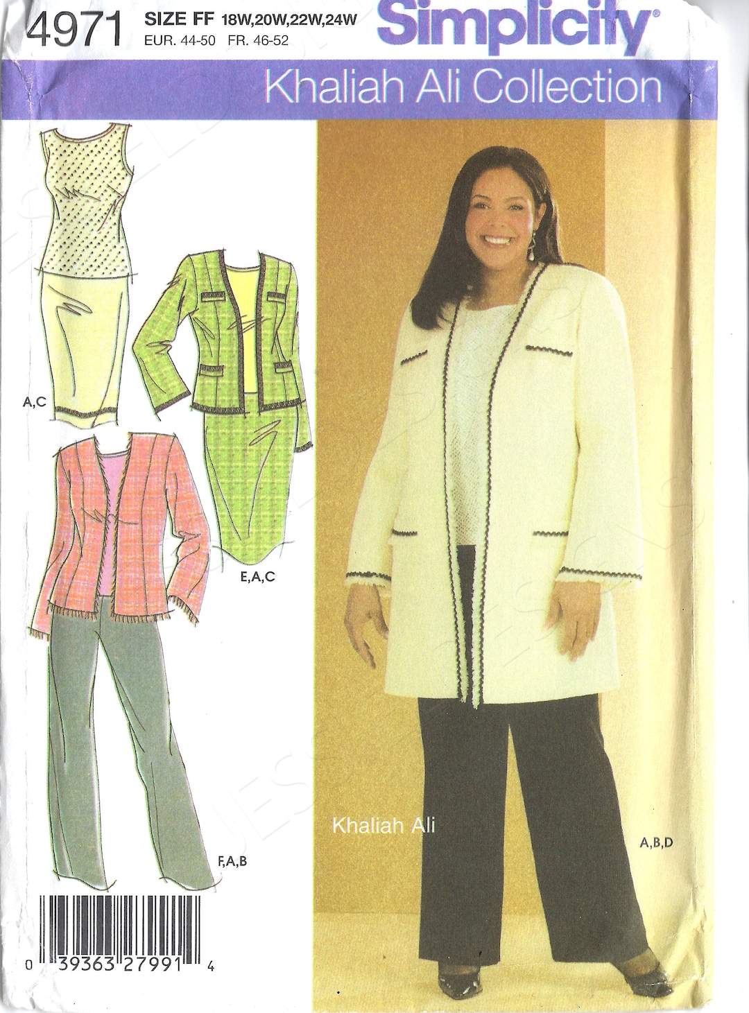 Uncut Simplicity Sewing Pattern 4971 Women Sewing Pattern Top Skirt ...