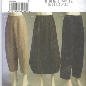 Uncut Vogue Sewing Pattern 8499 Misses Skirt & Pants Size 6-12 14-16-18 ...