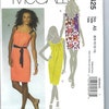 Uncut Simplicity Sewing Pattern 10116 8874 A-line Flared Dress, 2 ...